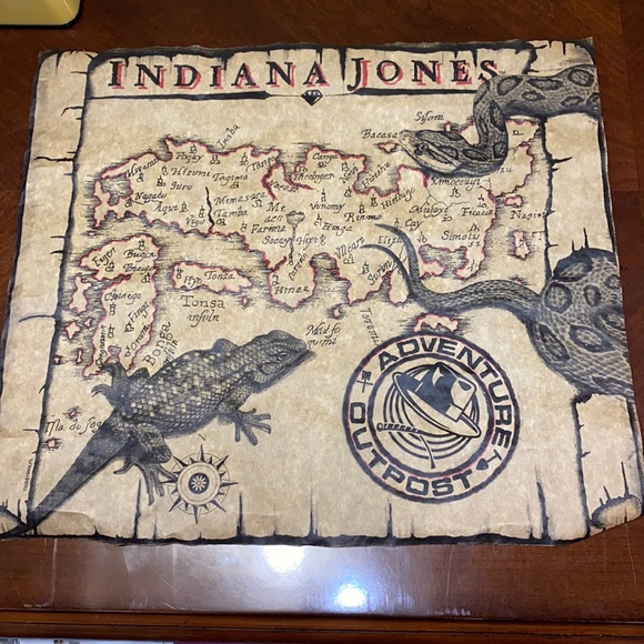 Disney | Art | Indiana Jones Adventure Outpost Map | Poshmark